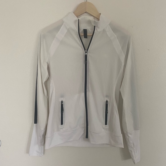 Kyodan | Tops | Kyodan White Black Zip Up | Poshmark